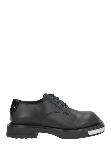 Emporio Armani Calfskin Lace-up Derby Shoes - Black