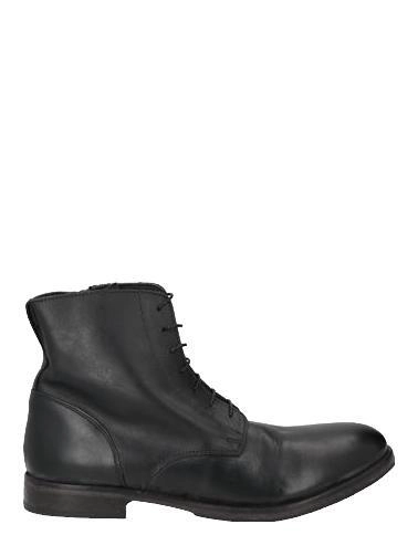 Moma Lace-up Calfskin Ankle Boots - Black