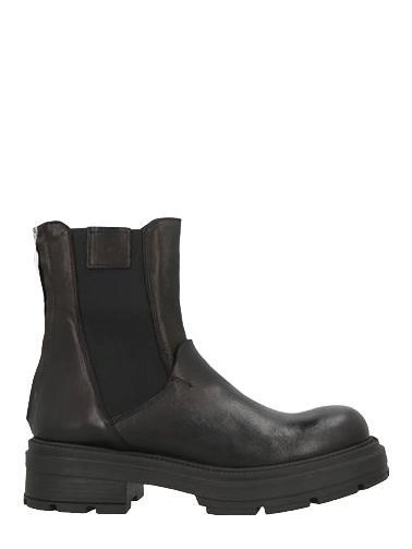 FABRIZIO CHINI Leather Ankle Boots - Black