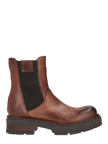 FABRIZIO CHINI Leather Chelsea Boots - Brown