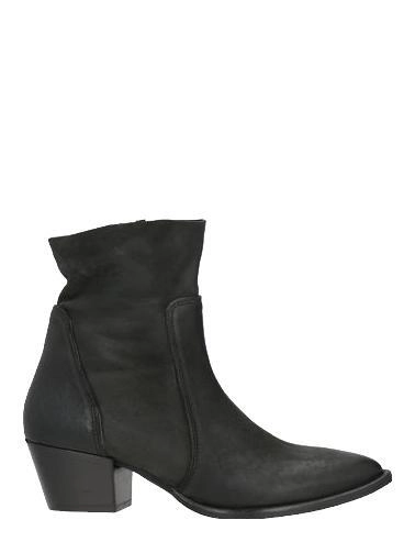 FABRIZIO CHINI Leather Ankle Boots - Black