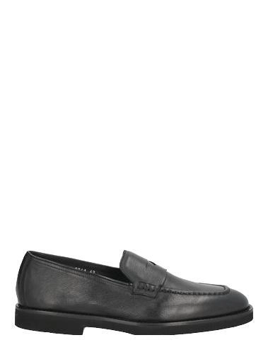 DOUCAL'S Leather Penny Loafers - Black