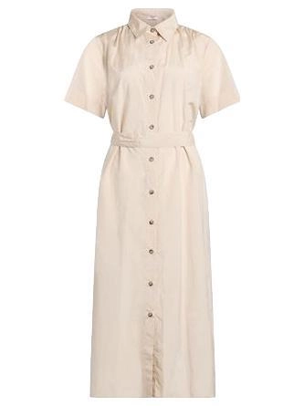 Peserico Cotton-blend Midi Dress - Beige