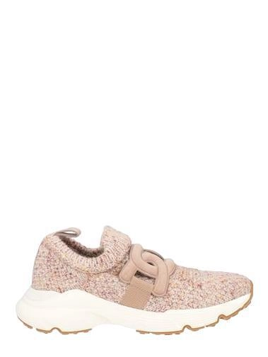 TOD'S Textile Fibers And Leather Sneakers - Light Brown