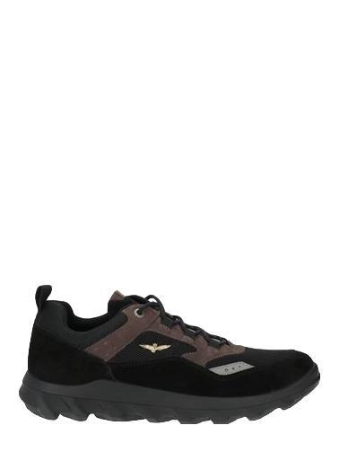 AERONAUTICA MILITARE Leather And Textile Fiber Sneakers - Black
