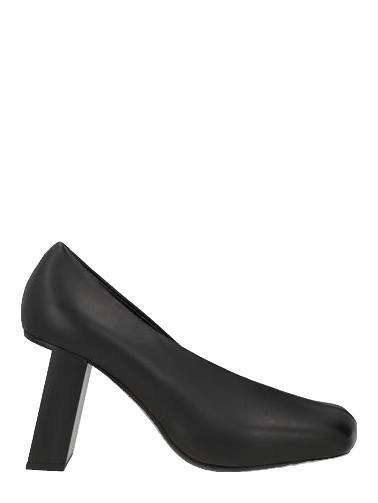 VIC MATIE Leather Pumps With Geometric Heel - Black