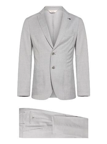 PAOLONI Suit Size Virgin Wool, Elastane - Grey
