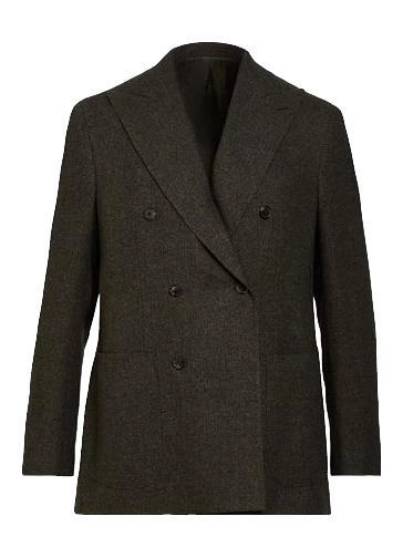 Caruso Blazer Size Wool, Linen, Cashmere - Green
