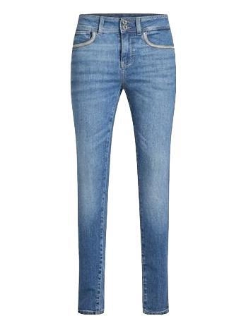 Guess Denim Skinny Jeans With Embellishments - Blue