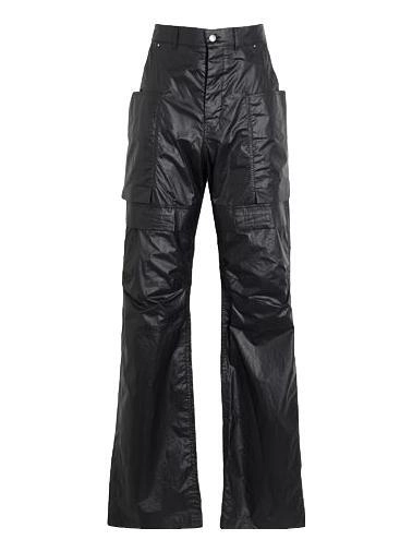 Rick Owens Cotton And Polyurethane Cargo Pants - Black
