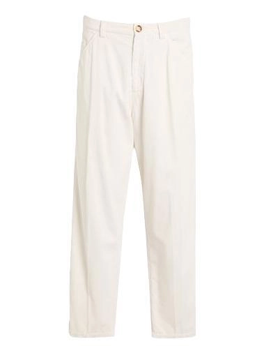 Brunello Cucinelli Cotton Corduroy Tapered Leg Pants - White