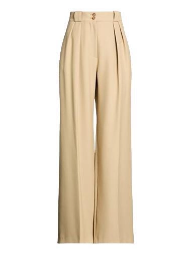 INES DE LA FRESSANGE PARIS Inès De La Fressange Paris Wide-leg Twill Pants - Beige