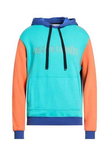 JACOB COHЁN Cotton And Polyamide Hooded Sweatshirt - Turquoise