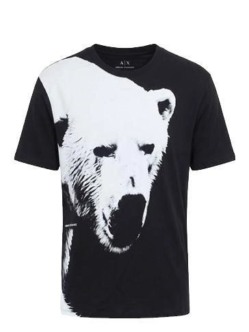 Armani Exchange T-shirt Size Organic Cotton - Black
