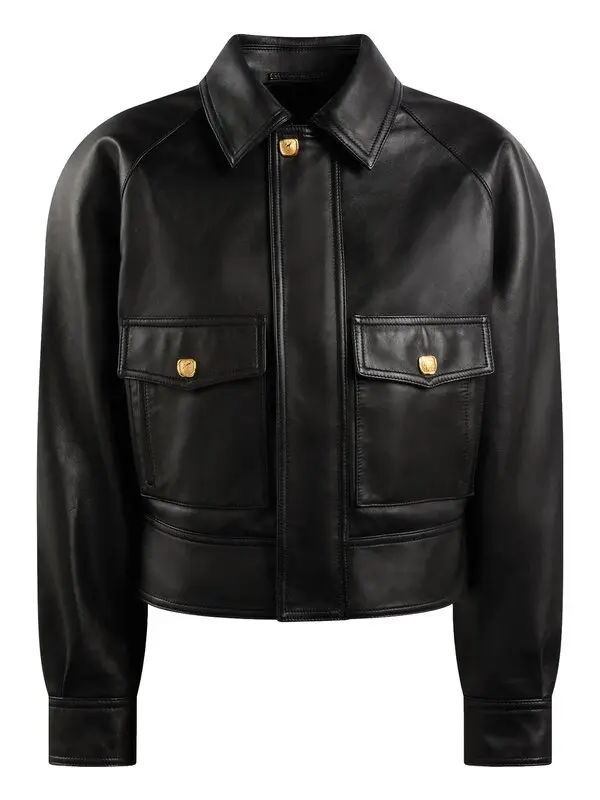 GIUSEPPE ZANOTTI Leather Jacket - Black