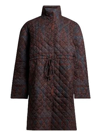 Antik Batik Antiques Batik Quilted Jacquard Overcoat - Black