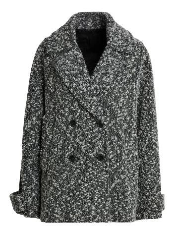 Herno Recycled Wool And Polyamide Pea Coat - Black
