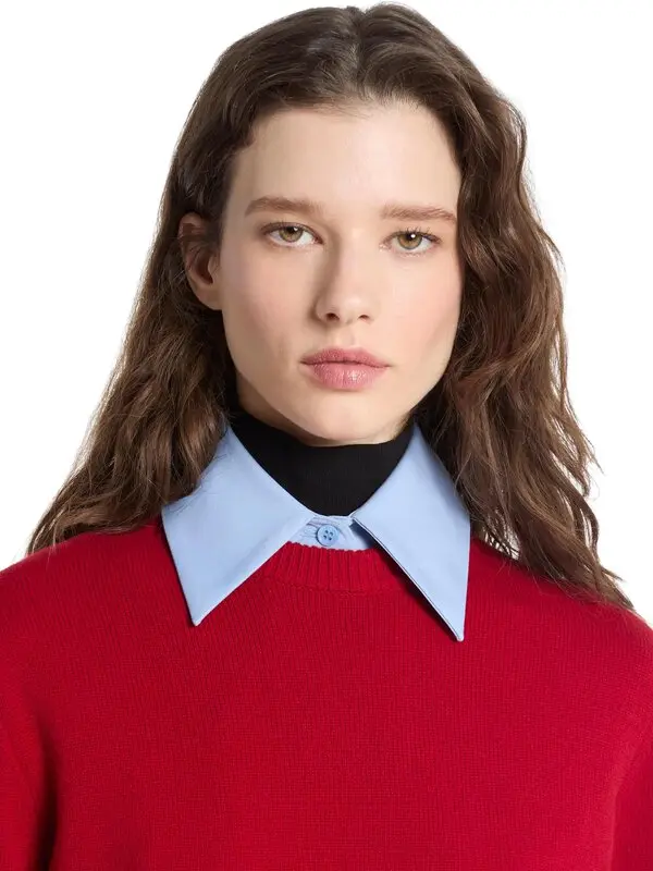 Michael Kors Cotton Poplin Dickey - Blue