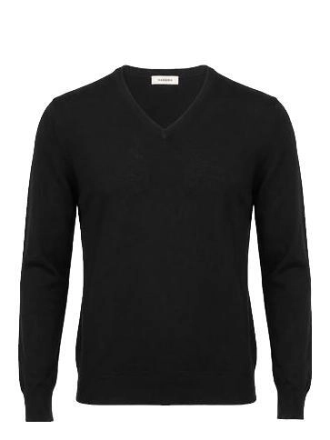 Sandro Wool V-neck Sweater - Black