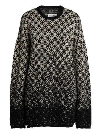 MAISON MARGIELA Wool, Polyamide, And Mohair Wool Sweater - Black