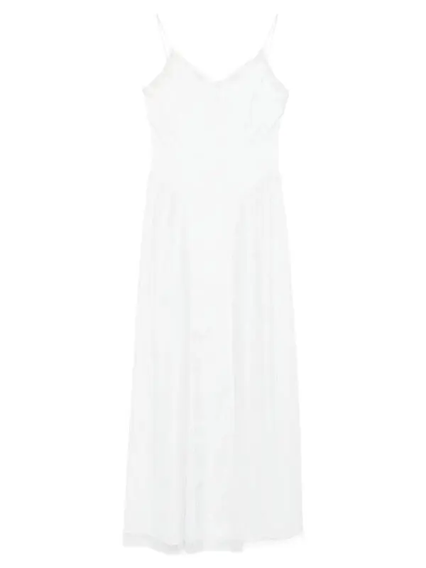 ROTATE BY BIRGER CHRISTENSEN Long Lace-trimmed Maxi Dress - White