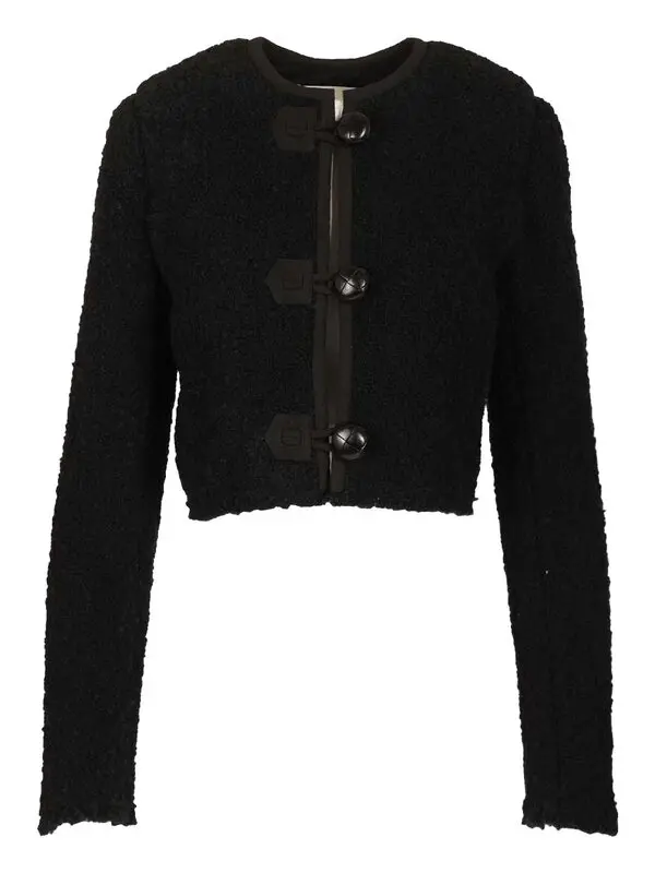 Isabel Marant Étoile Gradilia Cropped Bouclé Jacket - Black