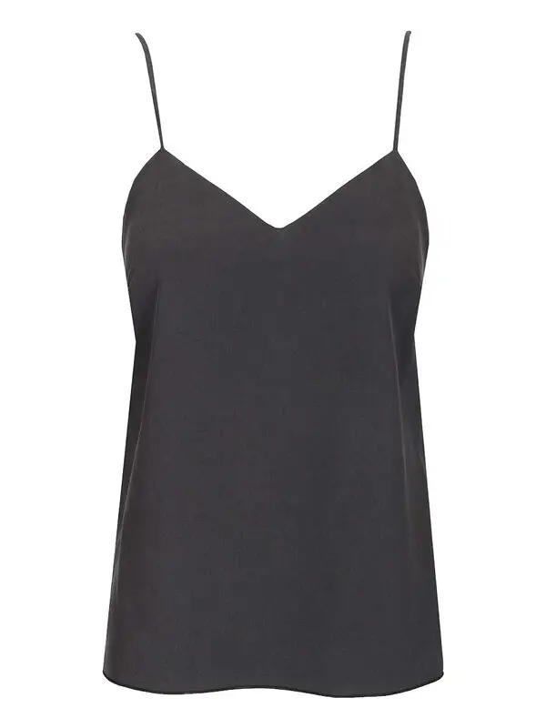 Max Mara Silk Canvas Top - Blue