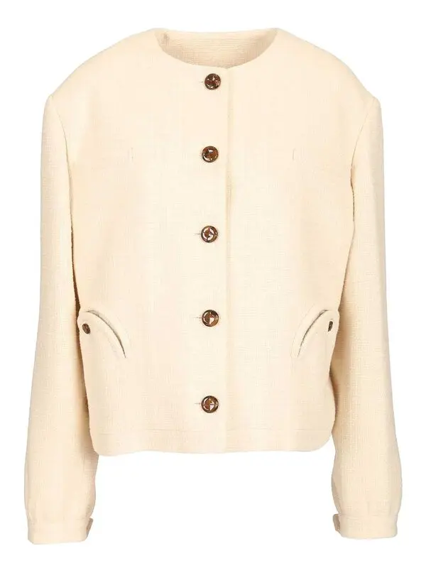 BLAZÉ MILANO Missy Gliss Bolero Jacket - White
