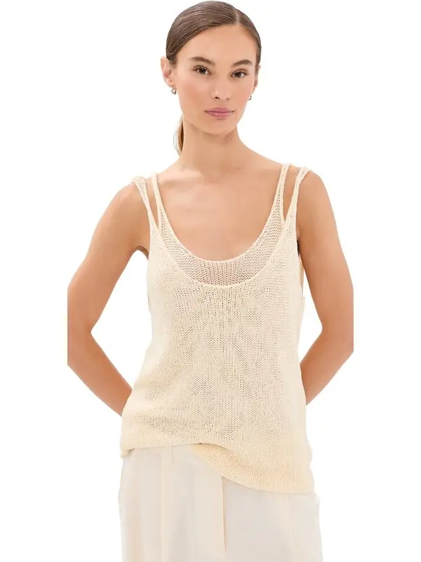 AISLING CAMPS Flip Tank Top - Ivory