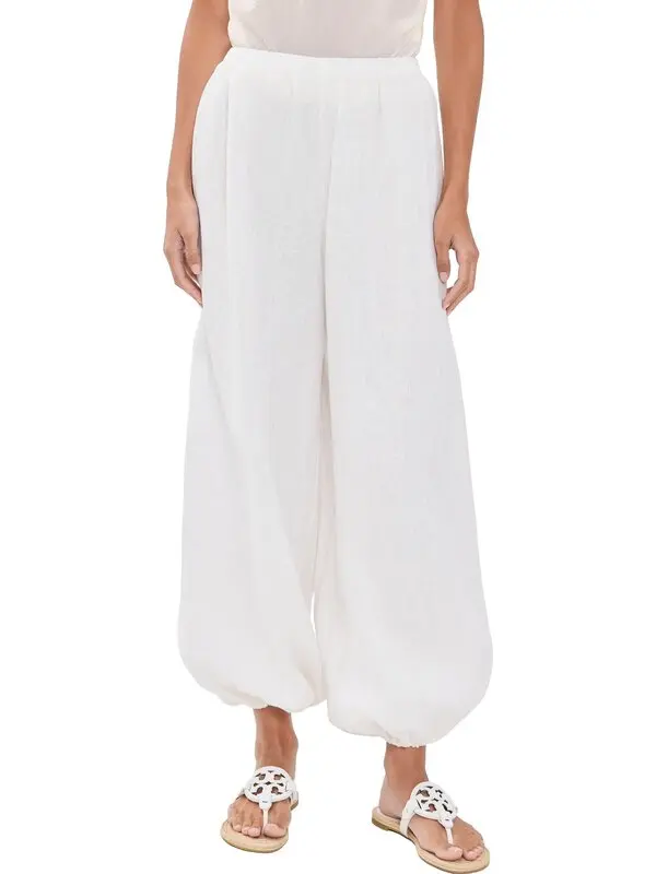 Faithfull The Brand Kortez Linen Balloon Pants - White