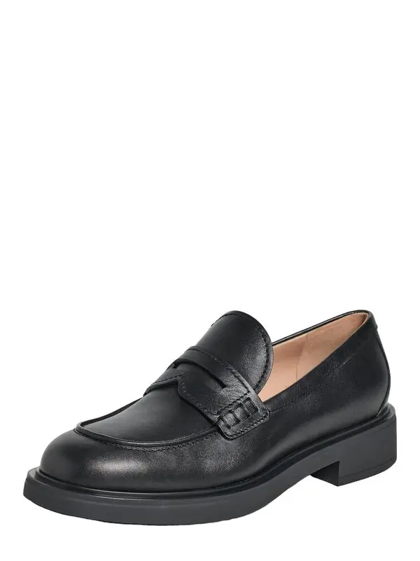 GIANVITO ROSSI Leather Loafers - Black