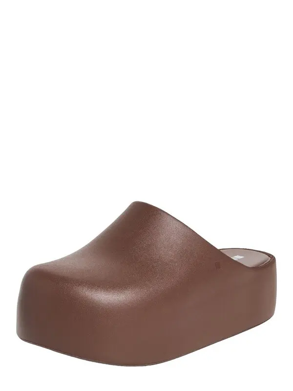 Melissa Free Platform Clogs - Brown