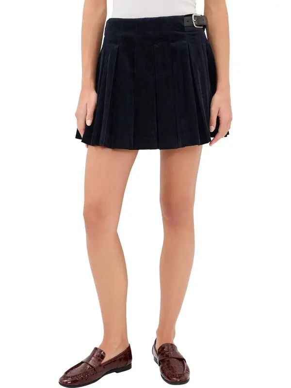 Sea Garrett Corduroy Miniskirt - Navy