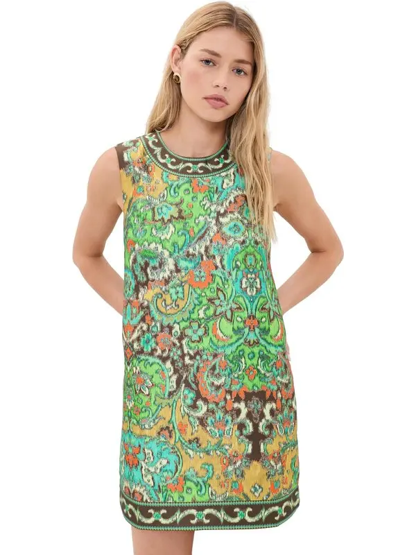 ALEMAIS Sleeveless Floral Print Mini Dress - Multi