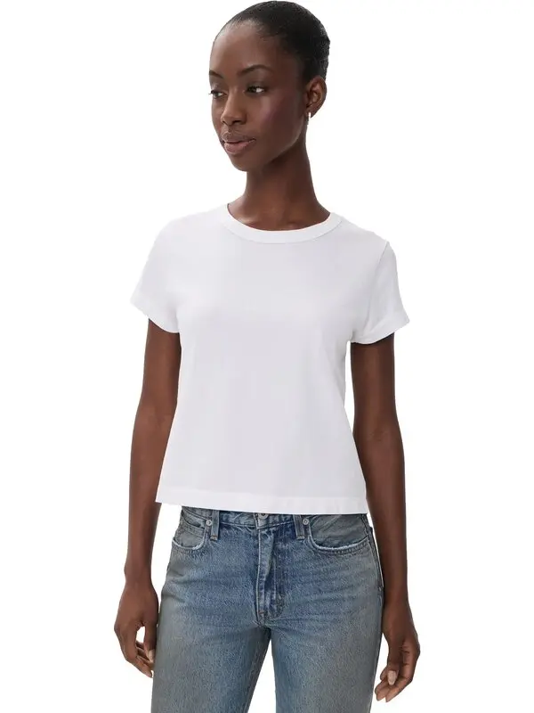 Rag & Bone Kelly Perfect Tee Short Sleeve Crewneck - White