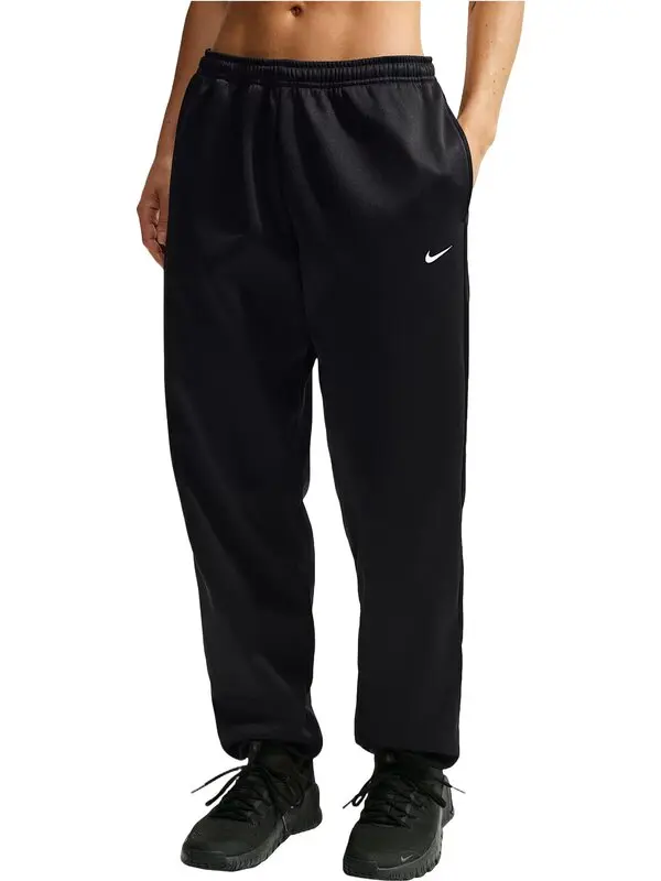Nike Studio Fleece Therma-fit Mid-rise Pants - Black/white