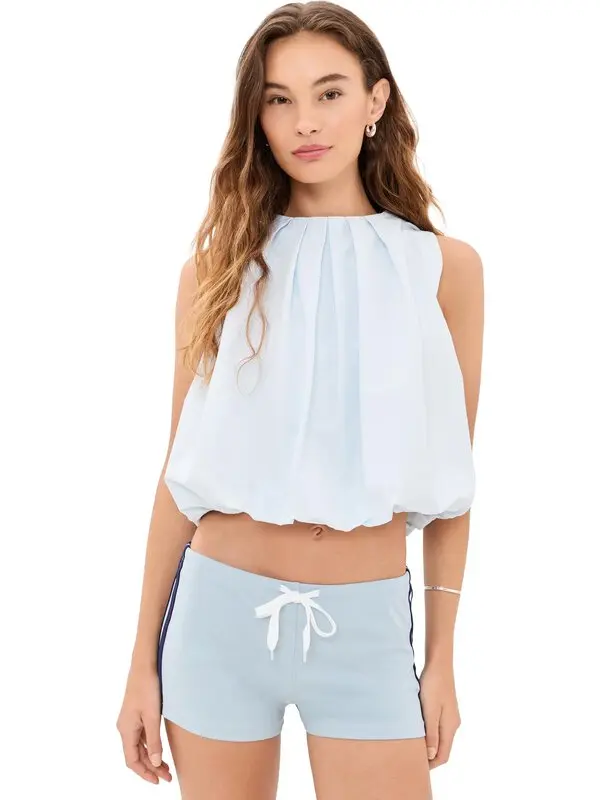 Lioness Beverly Bubble Top - Soft Blue
