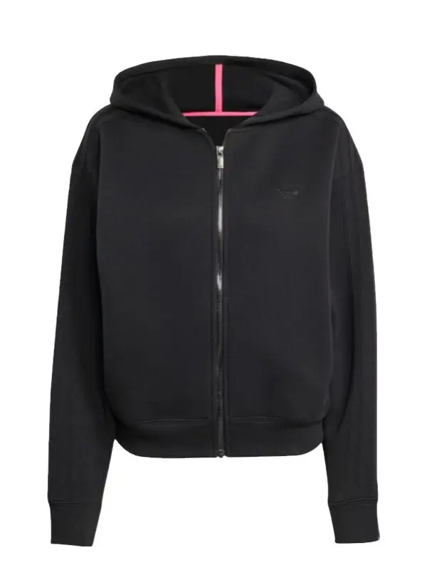 Adidas Originals Adicolor 3-stripes Full-zip Hoodie - Black