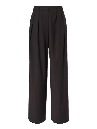 THE FRANKIE SHOP Ripley Pleated Wide-leg Pants - Brown