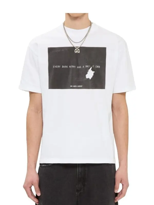 44 LABEL GROUP Graphic Standard T-shirt - White