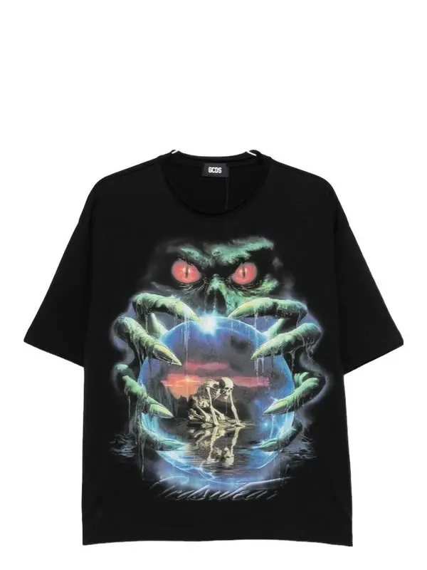 Gcds Crew-neck T-shirt - Black