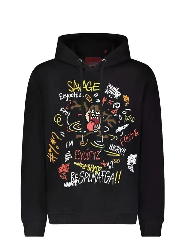MOSTLY HEARD RARELY SEEN 8-BIT Graphic Print Hoodie - Black