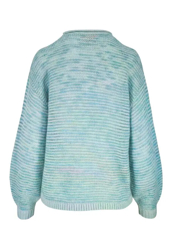 Guest In Residence Marled Knit Drop-shoulder Sweater - Blue