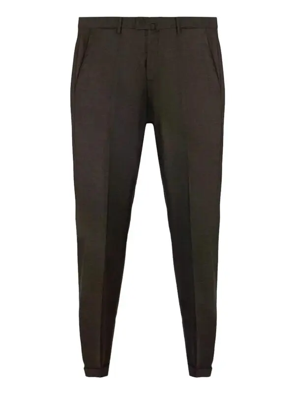 BRIGLIA 1949 Tapered Tailored Pants - Brown