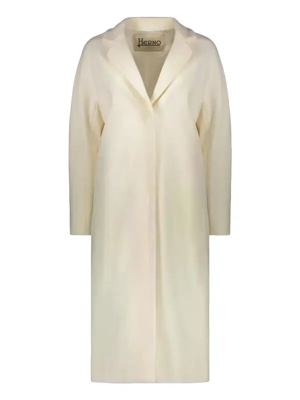 Herno Notched-collar Single-breasted Coat - Neutrals