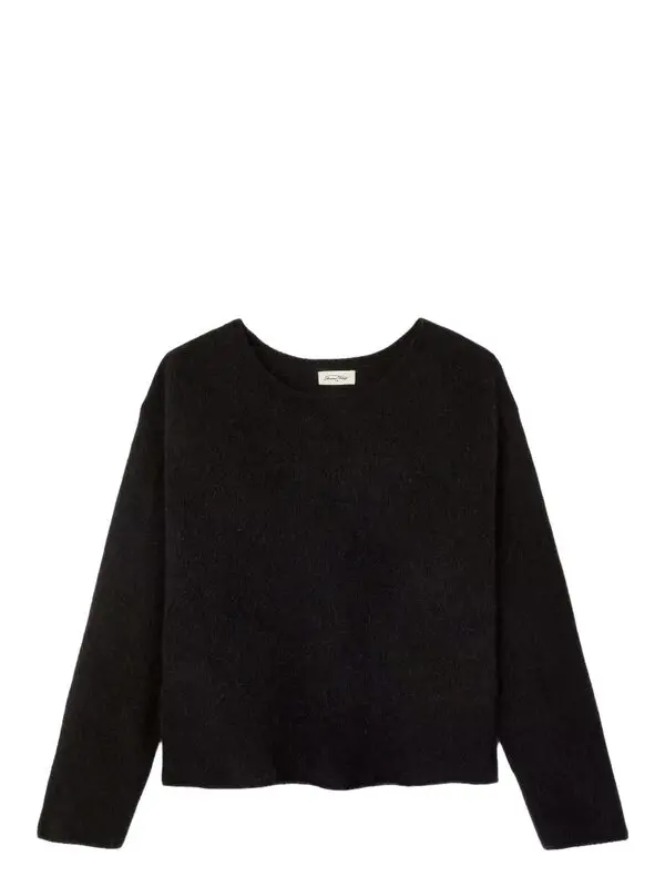 American Vintage Vitow Boat-neck Sweater - Black
