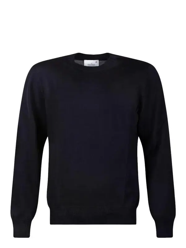 GRAN SASSO Crew Neck Long Sleeve Sweater - Blue