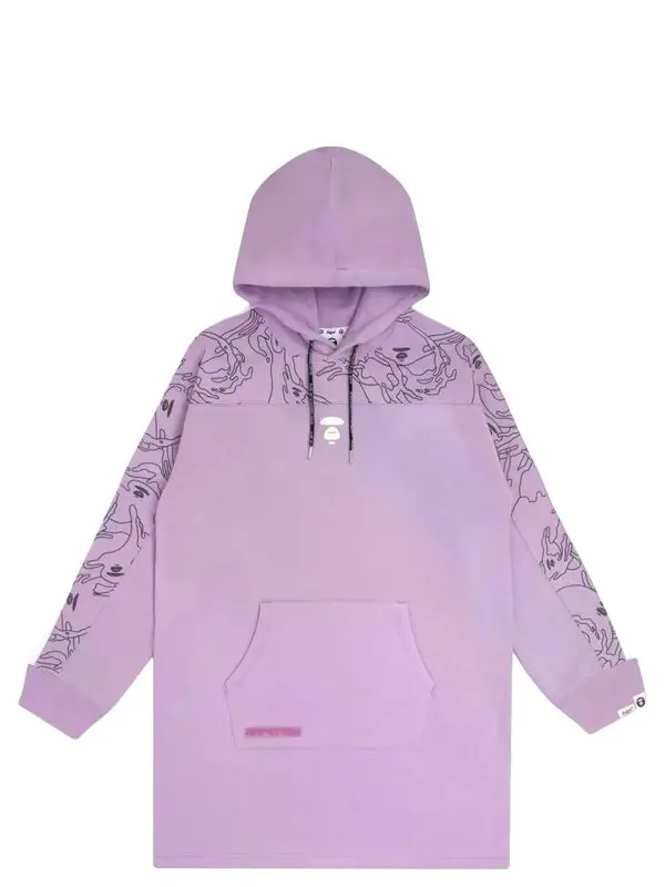 AAPE BY *A BATHING APE Hooded Mini Dress - Purple