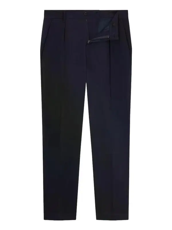 FURSAC Pleated Detail Wide Leg Trousers - Blue