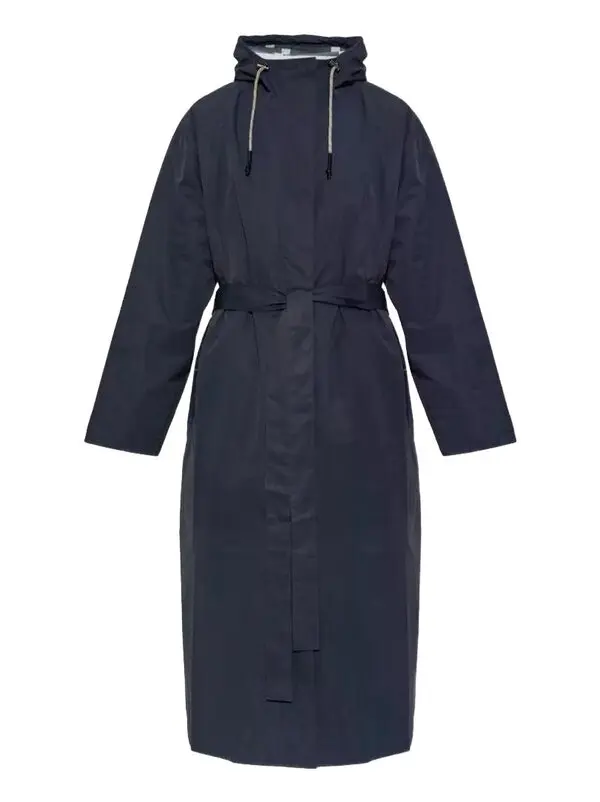 RETHINKIT STUDIOS Belted Hooded Coat - Blue